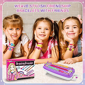 Dpai Friendship Bracelet Making Kit for Girls,DIY Arts and Crafts Toys,Jewelry String Maker Kit,The Best Birthday Gifts Ideas for Girls 6 7 8 9 10 11 12+ Years Old（Purple）