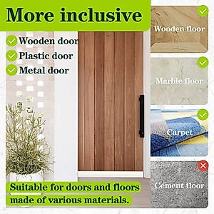 Door Draft Stopper, 36.7" Adjustable PVC Under Door Draft Stopper Door Seal Weather Stripping — Energy Saving Door Draft Blocker Door Sweep for Reduce Noise, Cold Air, Dust, Smoke, Wind | White