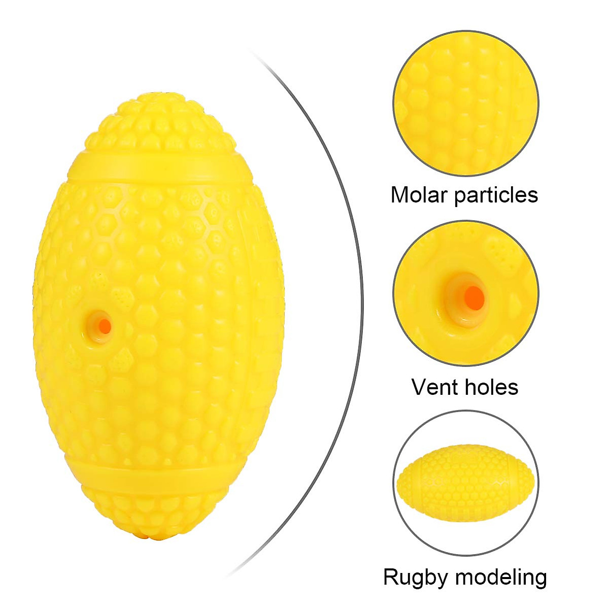 NUOBESTY Pet Ball Dog Ball Toys Pet Plaything Pet Toys for Dogs Rugby Ball Toy