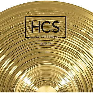 Meinl Cymbals HCS 12" Splash Cymbal for Drum Set — Made in Germany — Traditional Medium Brass, 2-Year Warranty, 12 inch (HCS12S)