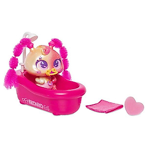Ksimerito Neonate Nerlie Pink Neo-Ducha Fantasy Shower Set Accessory Kit with Bathtub, Towel & Heart Shaped Sponge - Edition in Spanish by Distroller