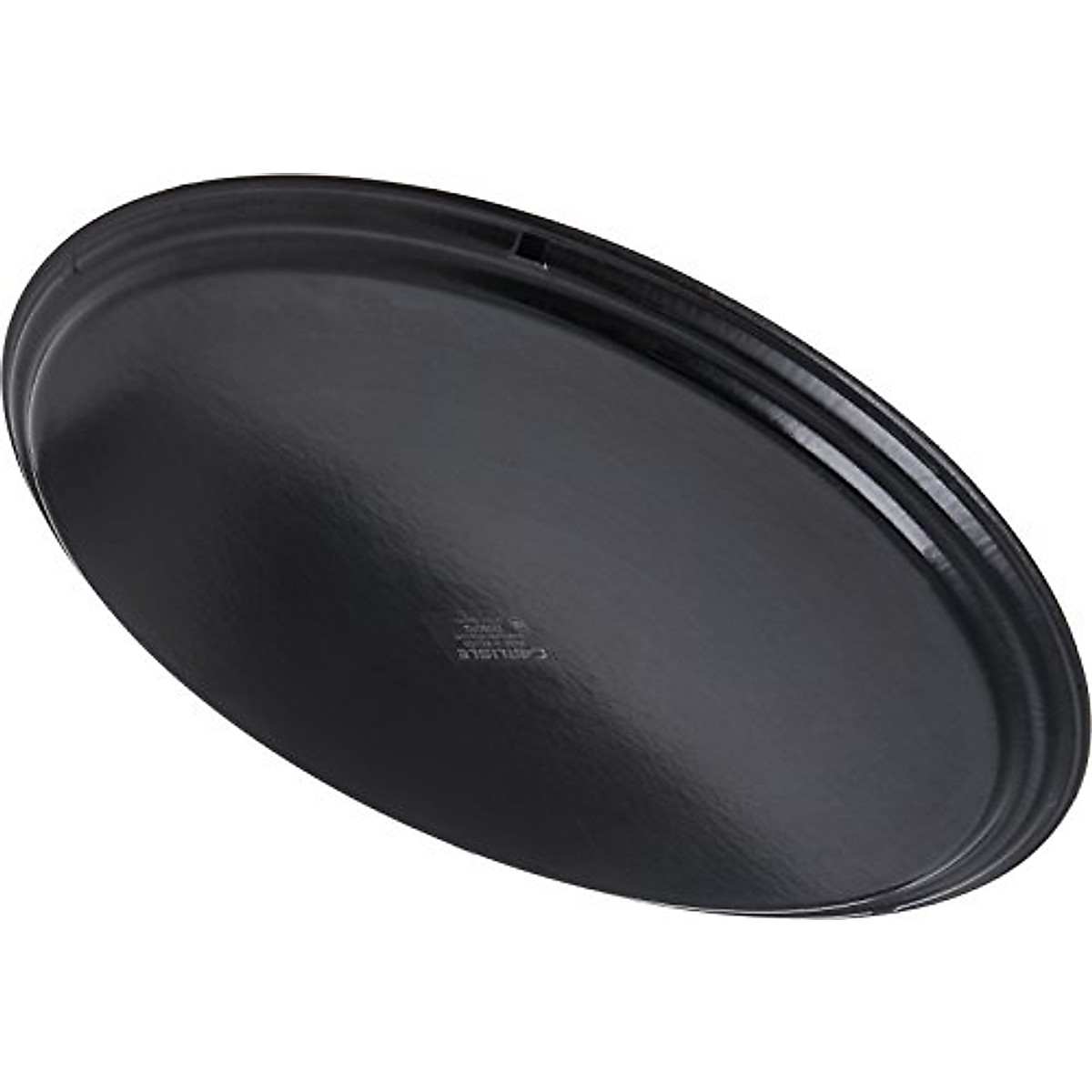 Carlisle FoodService Products 2700GR2004 Griptite 2 Oval Serving Tray, 27" x 22", Black (Pack of 6)