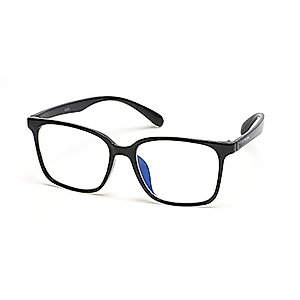 Kenneth Cole REACTION unisex adult Kc1503-b Blue Light Blocking Eyewear Frames, Shiny Black, 52mm US
