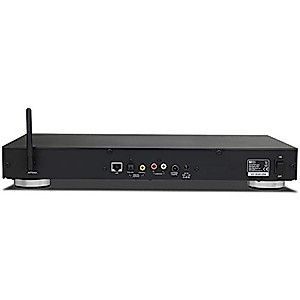 Ocean Digital WiFi Internet Component Radio Tuner (430 mm) WR10 FM/ Ethernet Bluetooth Receiver 2.4" Color Display with Digital Output to Connect Hi-Fi System -Black