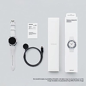 SAMSUNG Galaxy Watch 6 Classic 43mm LTE Smartwatch w/ Rotating Bezel, Fitness Tracker, Personalized HR Zones, Advanced Sleep Coaching, Heart Monitor, BIA Sensor, US Version, Silver