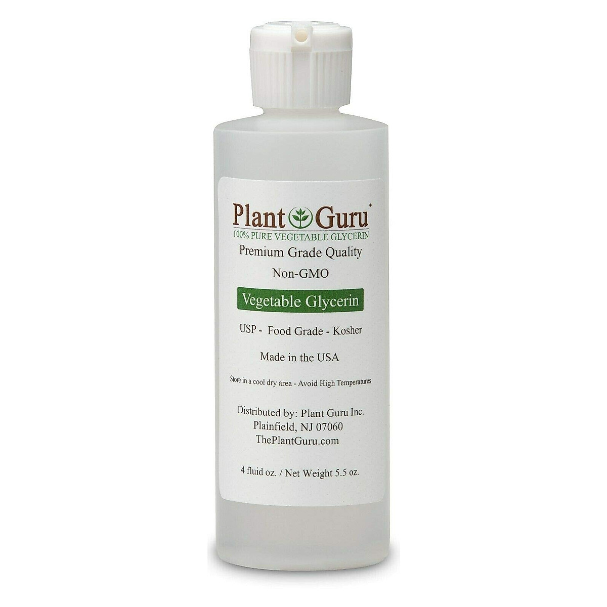 Vegetable Glycerin and Propylene Glycol 4 oz. Each Food Grade USP Kosher 99.9% Pure