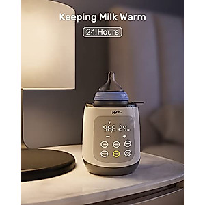 Bottle Warmer, Baby Bottle Warmer 10-in-1 Fast Baby Food Heater&Thaw BPA-Free Milk Warmer with IMD LED Display Accurate Temperature Control for Breastmilk or Formula for Bottles