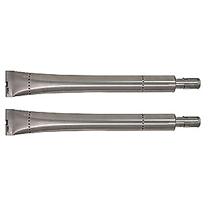 UpStart Components 2-Pack BBQ Gas Grill Tube Burner Replacement Parts for Broil King 9877-84 - Compatible Barbeque Stainless Steel Pipe Burners