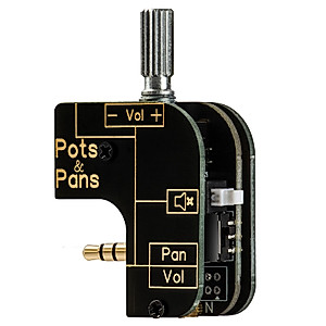 myVolts Pots and Pans - potentiometer volume control with pan mode and mute button
