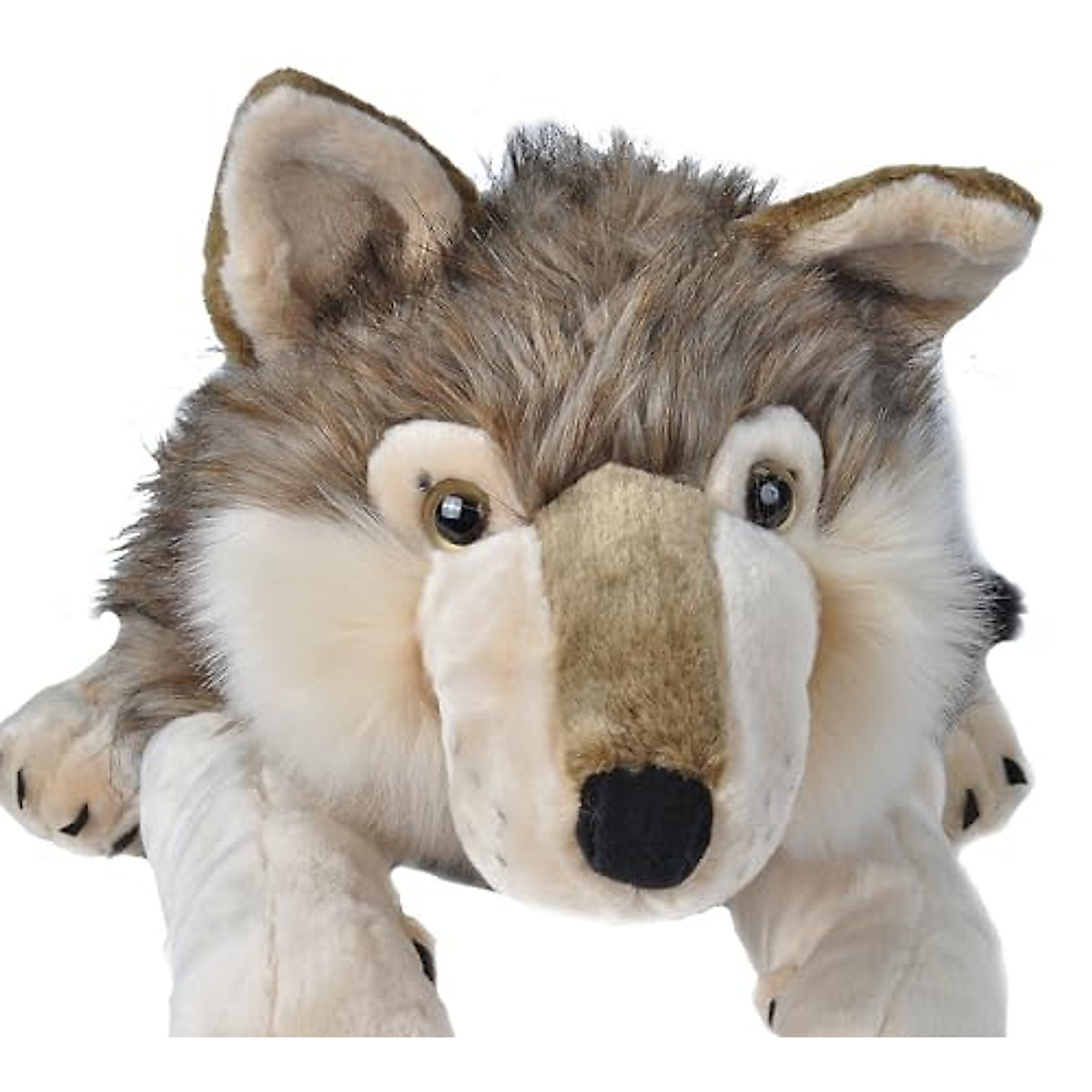 Wild Republic Jumbo Wolf Plush, Giant Stuffed Animal, Plush Toy, Gifts for Kids, 30 Inches