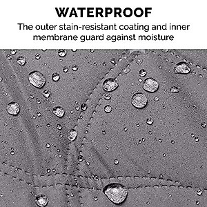 Furhaven Waterproof & Non-Slip Full Size Mattress Cover Protector for Dogs & Cats, Washable, For Beds, Couches, & Car Seats - Quilted Twill Blanket Mattress Cover - Gray, Medium/Full Size
