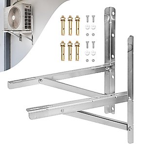 Mounting Bracket for 9000-30000BTU Condenser Ductless Mini Split Air Conditioner Heat Pump Systems, Support Condenser up to 450 lbs, Rust Free Stainless Steel