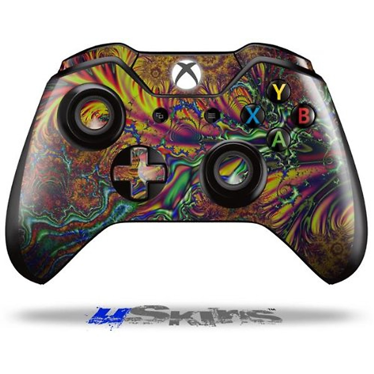 WraptorSkinz Decal Style Vinyl Skin Wrap compatible with XBOX One Original Wireless Controller Fire And Water