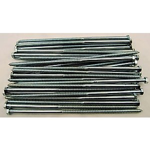(30) Hex Head 3/8 x 12 Lag Bolts Zinc Plate Wood Screws