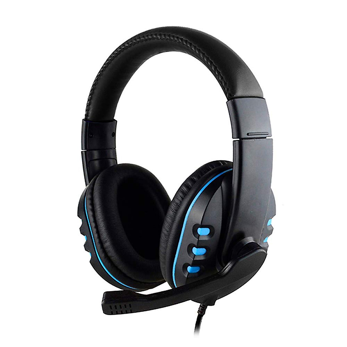 New Gaming Headset Voice Control Wired HI-FI Sound Quality for PS4 Black - PS4 wired headset headset