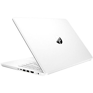 HP 14-dq0032dx 14" HD Notebook Computer, Intel Celeron N4020 1.1GHz, 4GB RAM, 64GB eMMC Flash Memory, Windows 11 Home S Mode, Snowflake White