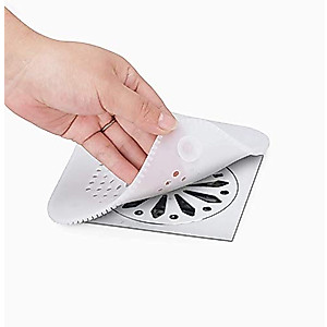 LONGFITE Drain Cover Strainer Hair Catcher and Stopper 2 Pack with Strong Suction for Bathroom Shower, Bathtub and Kitchen