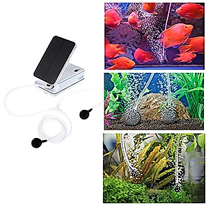 Sunsbell Air Pump Pond Kit Solar Kit Solar Water Pump Solar Powered Pool Pond Oxygenator Aerator Bubbler, for Garden Fountain Pool Aquarium Fish Tank