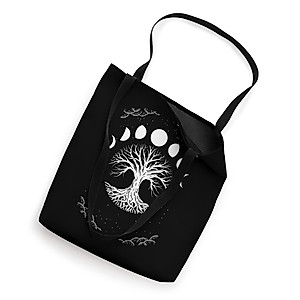 Tree of Life - Celtic Tree of Life Yggdrasil Moon Phases Tote Bag