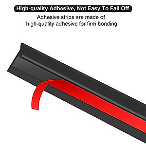 5M/16.4Ft Car Weather Seal Strip for Car Front Rear Bumper Lip Headlight, Rubber Seal Strip Waterproof Universal T-Type Automotive Weather Stripping for Car (8 * 10mm)