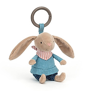 Jellycat Little Rambler Bunny Rattle Baby Stroller Toy