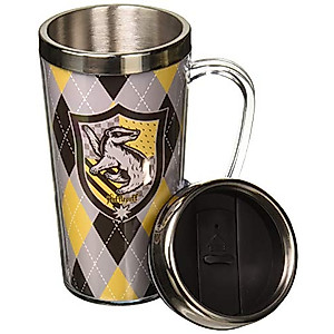 Spoontiques Hufflepuff Insulated Travel Mug, Multicolored