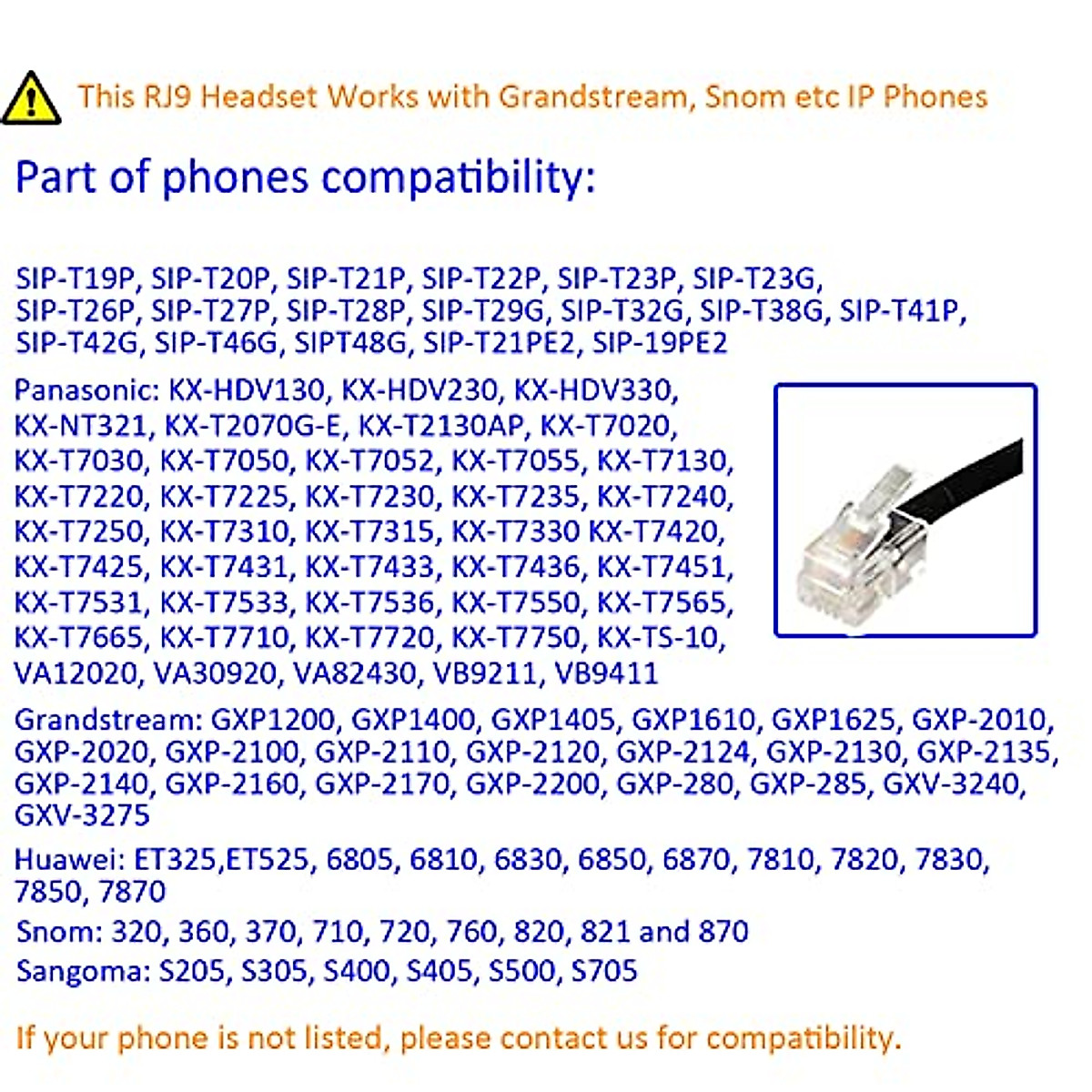 Wired Headphones with Microphone Noise Cancelling, Corded RJ9 Telephone Headset for Office Phones Call Center Landline Headset for Yealink SIP-T21 SIP-T46G Panasonic Sangoma Snom Grandstream 2170