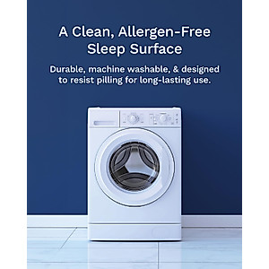 ViscoSoft Twin Fiberfill Pillow Top Mattress Topper Pad - Soft Overstuffed Premium Support - Quilted Pillow Top - Deep 18" Pocket for Secured Fit (Viscose Derived from Bamboo, Twin)