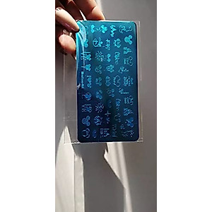 Cartoon Nail Stamping Plate Reusable Nail Art Princess Nail Decal kit DIY Manicure Tools (6)