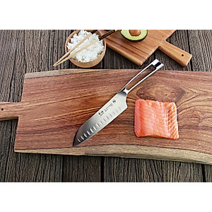 Cangshan N1 Series 59151 German Steel Forged Santoku Knife, 7-Inch