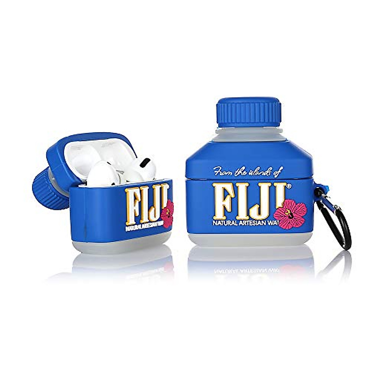 (1 Pack) BGAANM Cute Cartoon Airpods Pro Case Silicone Cover with Keychain, Funny Skin Design Headphones Charging Case Protective Cover Accessories Compatible for Airpods Pro