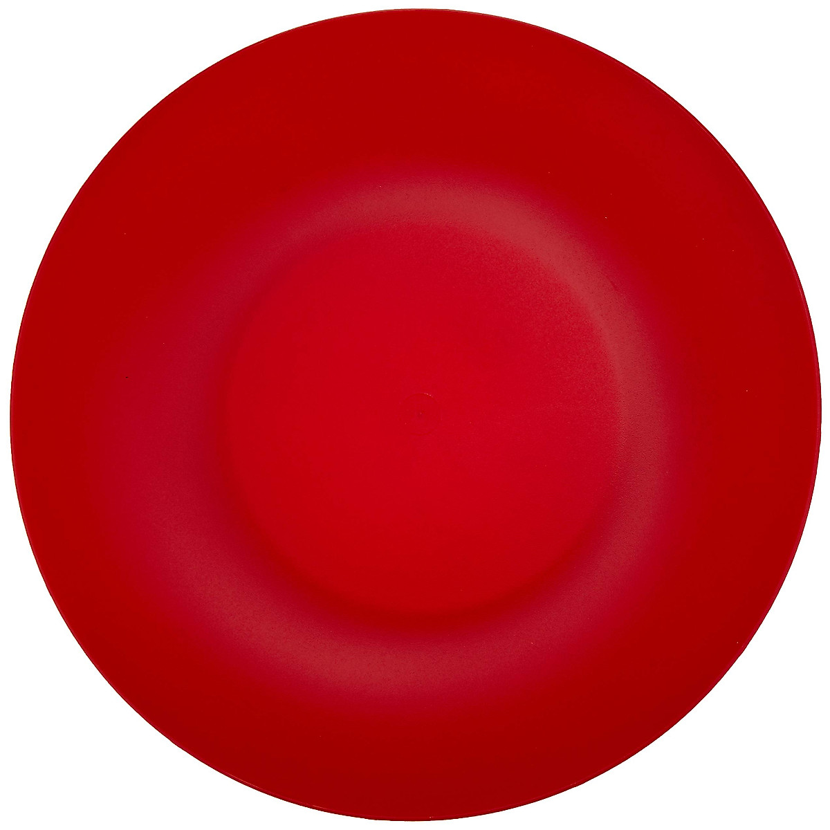 Coza Design- Durable Plastic Plate Set- BPA Free- Set of 6 (Bold Red)
