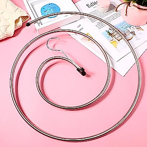 Cabilock 2Pcs Spiral Shaped Clothes Drying Rack Stainless Steel Laundry Hanger Quilt Blanket Hanger for Bed Sheet Blanket Coverlet Bath Towel