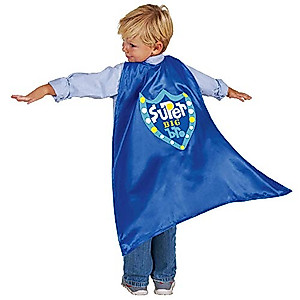 C.R. Gibson Blue 'Big Brother' Superhero Cape Children's Costume, 3pc, 22'' L