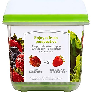 Rubbermaid Produce Food Storage, 6.3 Cup, Green