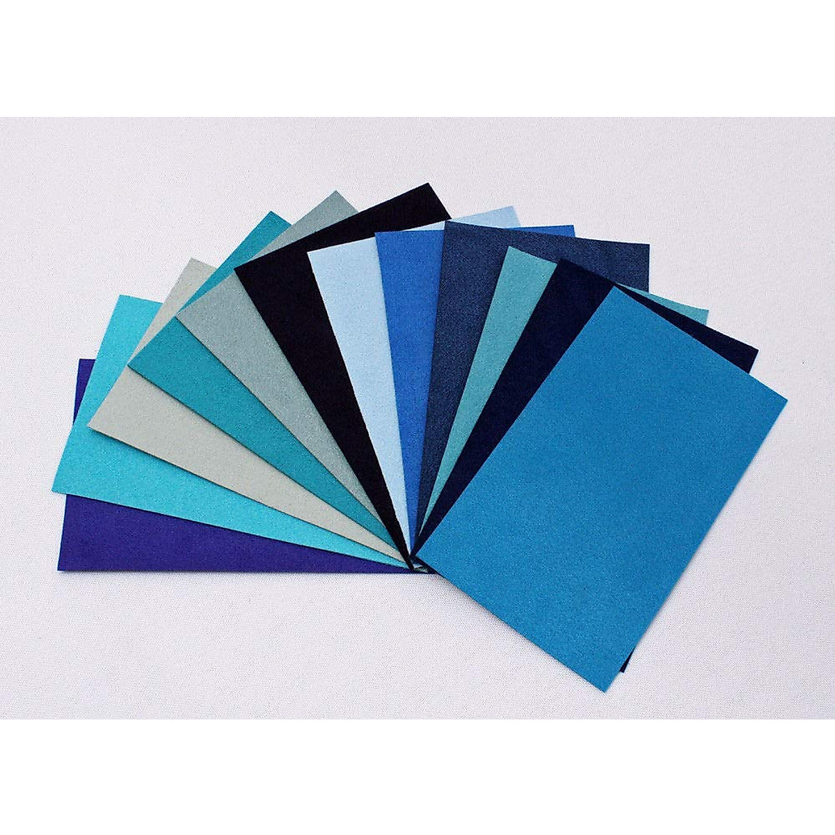 Ultrasuede® ST (Soft) 6 Piece Variety Pack - Assorted 3"x 5" Precuts - Blue Blues Aqua (U008.02)