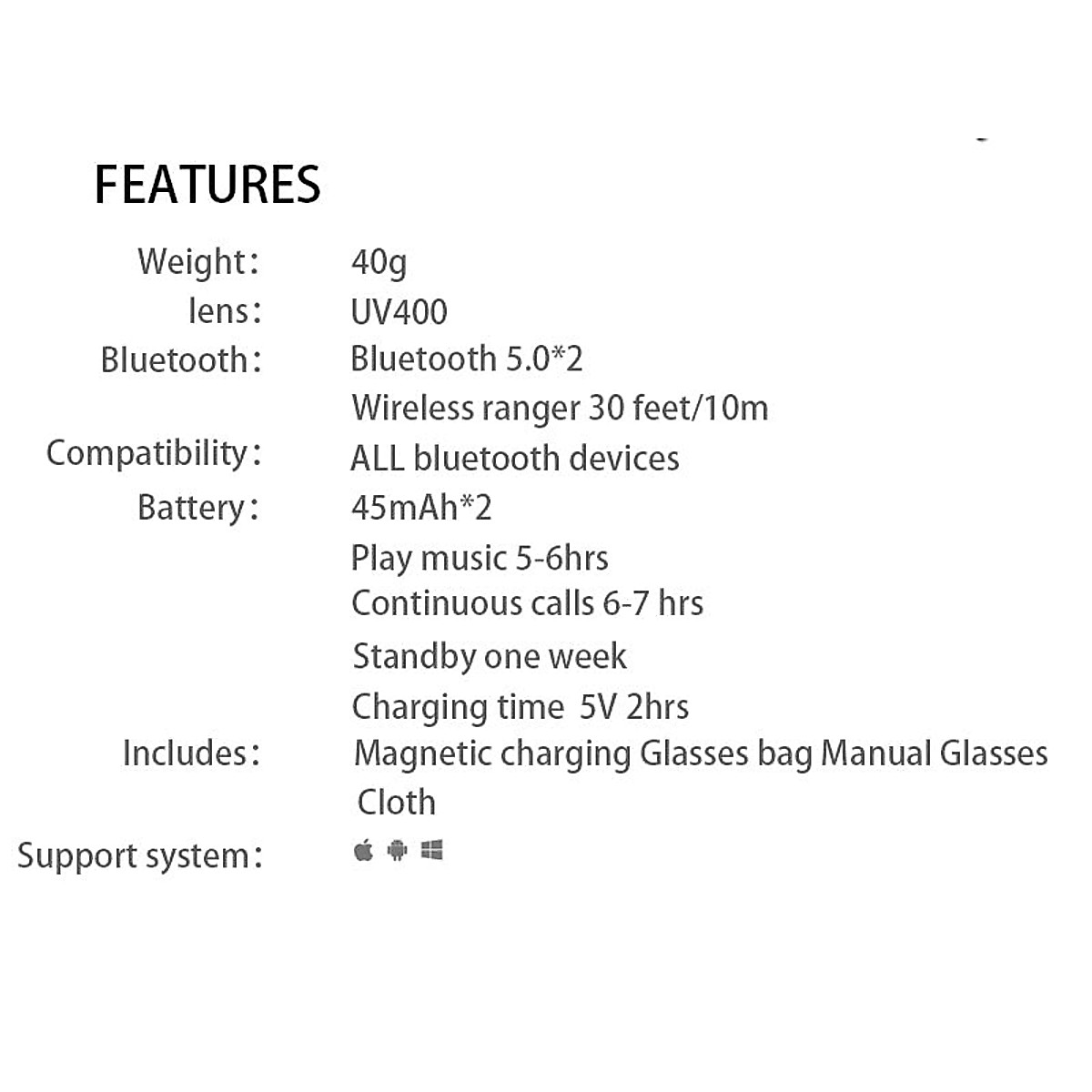 Smart Glasses Infrared Sensor Privacy Protection Noise Reduction Call Music Intelligent Interaction Waterproof Dustproof Personalized Headset