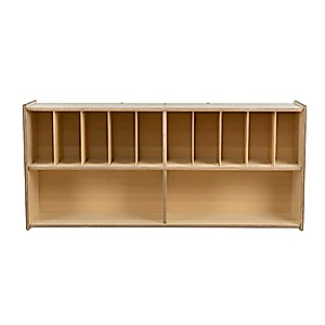 RRI Goods 100% Birch Plywood Wall Mount Baby Diaper Caddy Organizer with Storage Unit, Suitable for Storing Kids Diapers,Toys, Wipes in Nursery, Daycare, Kids Playroom