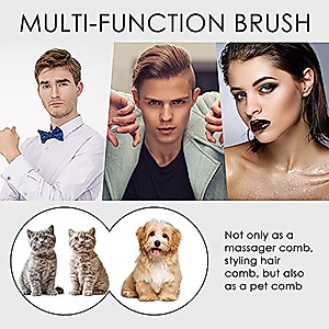 Perthlin 6 Pieces Palm Combs, Mini Brush, Wide Tooth Detangling Combs, Pocket Travel Combs for Men Women Curly hair