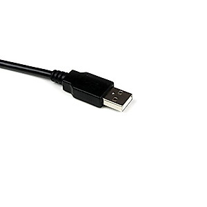 StarTech.com 5ft USB 2.0 Extension Cable - Male to Female - 5 ft USB A to A Extension cord for Laptop, Desktop, Tablet, Webcam & More (USBEXTAA5DSK) , Black
