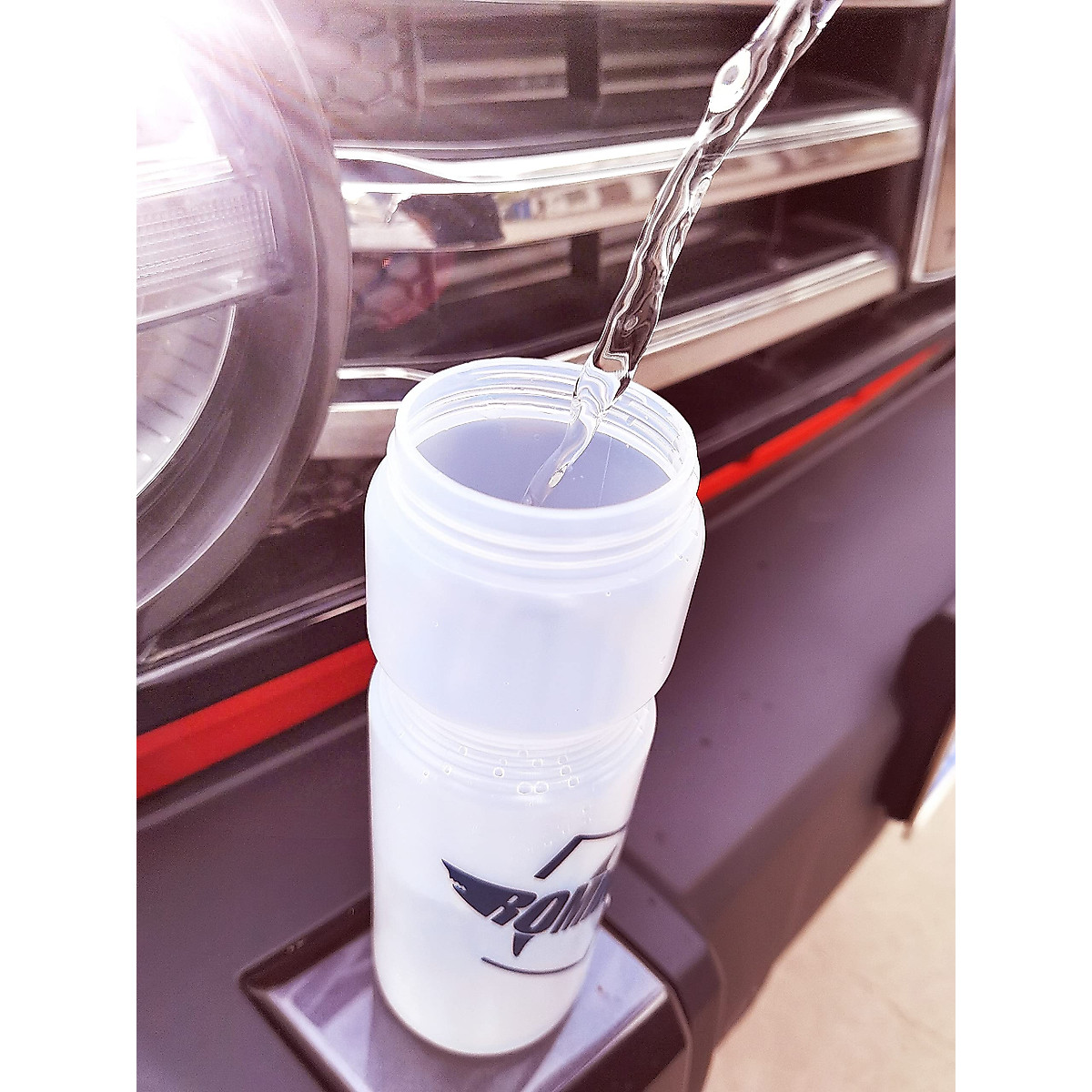 ROMING Bicycle Bulk Water Bottles BPA Free Plastic Bottles，3PCS Squeeze Water Bottle Wide Mouth Lid Water Jug Push/Pull Cap, Sports 24oz Mountain Bike Water Bottles for Bicycles,Fitness,Cycling.