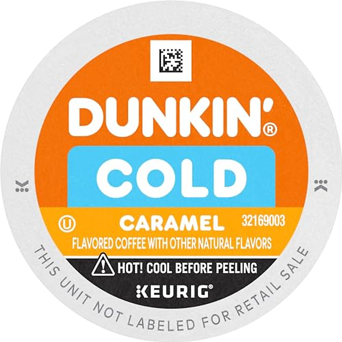 Dunkin' Cold Caramel Flavored Coffee, 60 Keurig K-Cup Pods