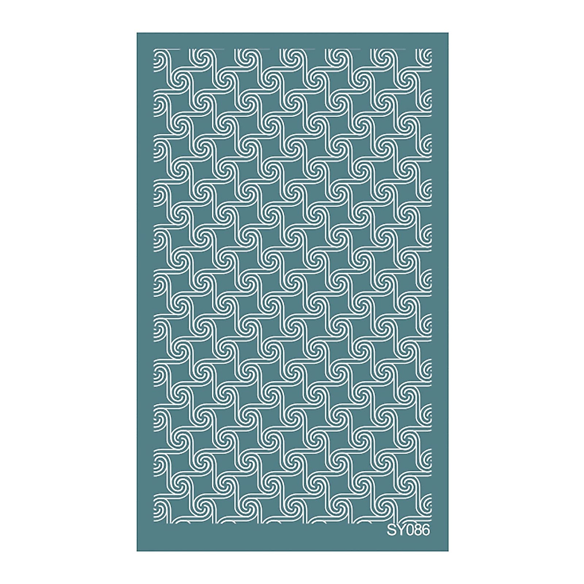 Clay Stencils Flower Style Non Adhesive Silk Screen Printing Stencils Reusable Mesh Stencils Transfer for Earring Making