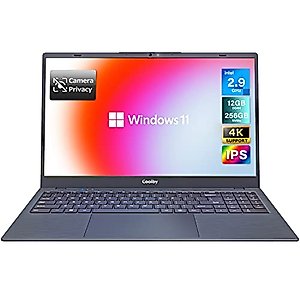 Coolby 15.6 inch Windows 11 Laptop Computer with 1920x1080 IPS Display, 12GB RAM/256 GB NVMe SSD, Intel N5095 Quad Core Processor Notebook PC, Support 2.4G/5G Hz WiFi, BT, Type-c PD 3.0 Charging