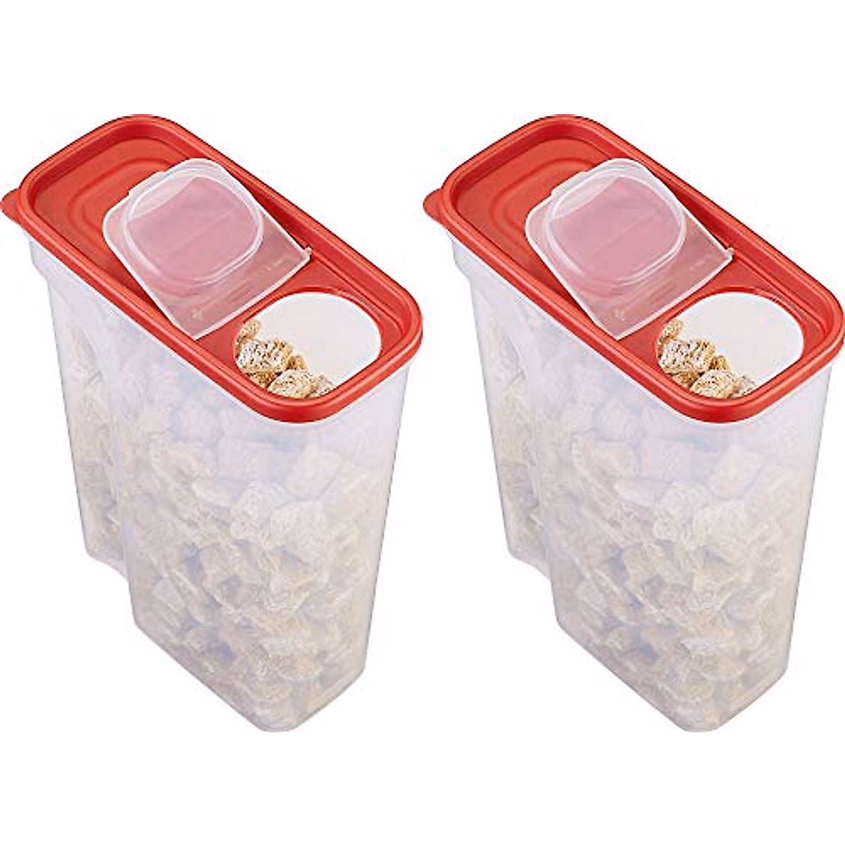 Rubbermaid Flip Top Cereal Keeper, Modular Food Storage Container, BPA-free, 22 Cup, 2 Pack
