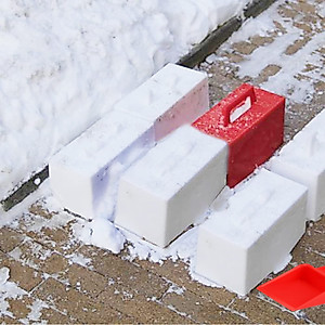 ZOOFOX 4 Pieces Sand Castle Building Kit, Sand Castle Mold Brick and Shovel, Sand Castle Toys for Kids, Summer Outdoor Activities Fun for Toddlers 3 Year and Up