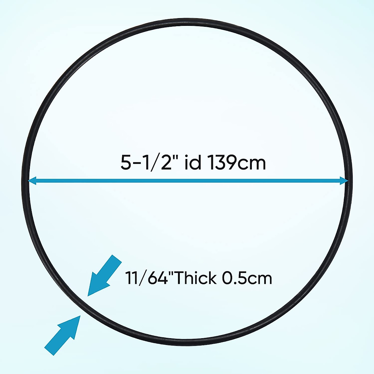 KTWT 151122 Water Filter O Ring Rubber O-Ring for Pentek Big Blue, Pentek Water Filters 152032, 4001756, 151122-03 151122-27, 01019189 Water Filter O Ring (5 Pack)