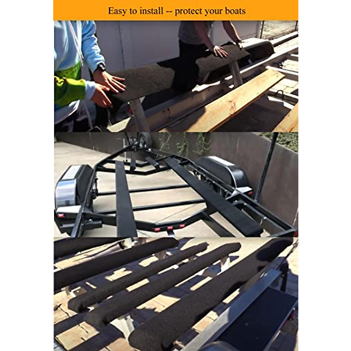 Extra Large Marine Boat Trailer Bunk Carpet (15ft X 16in) - Marine Carpet - Bunk Padding Carpet for Boat Trailers Jet Ski Ramp Garage Dock - Bunk Board Boat Trailer Carpet for Runners