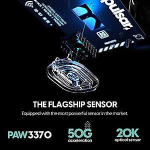 Pulsar Gaming Gears - Xlite V2 Retro Edition Wireless High Performance Super Light and Fast Ergonomic Gaming Mouse 2.4Ghz 1ms 20000 DPI Optical Sensor PAW3370 (Medium, Wireless, Brown)