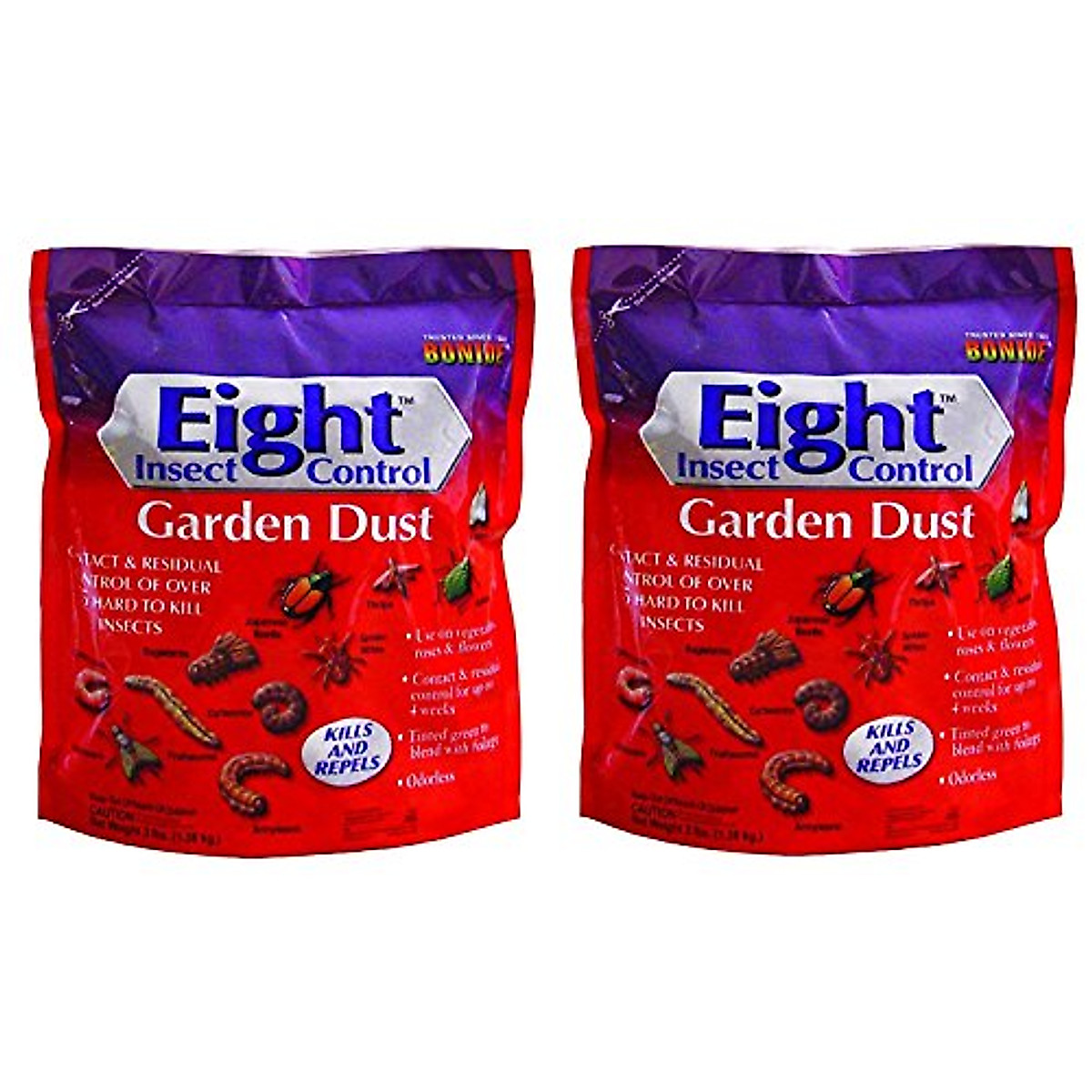 Bonide 78630 Eight Insect Control Garden Dust Pest Control, 3-Pounds, 2 Pack